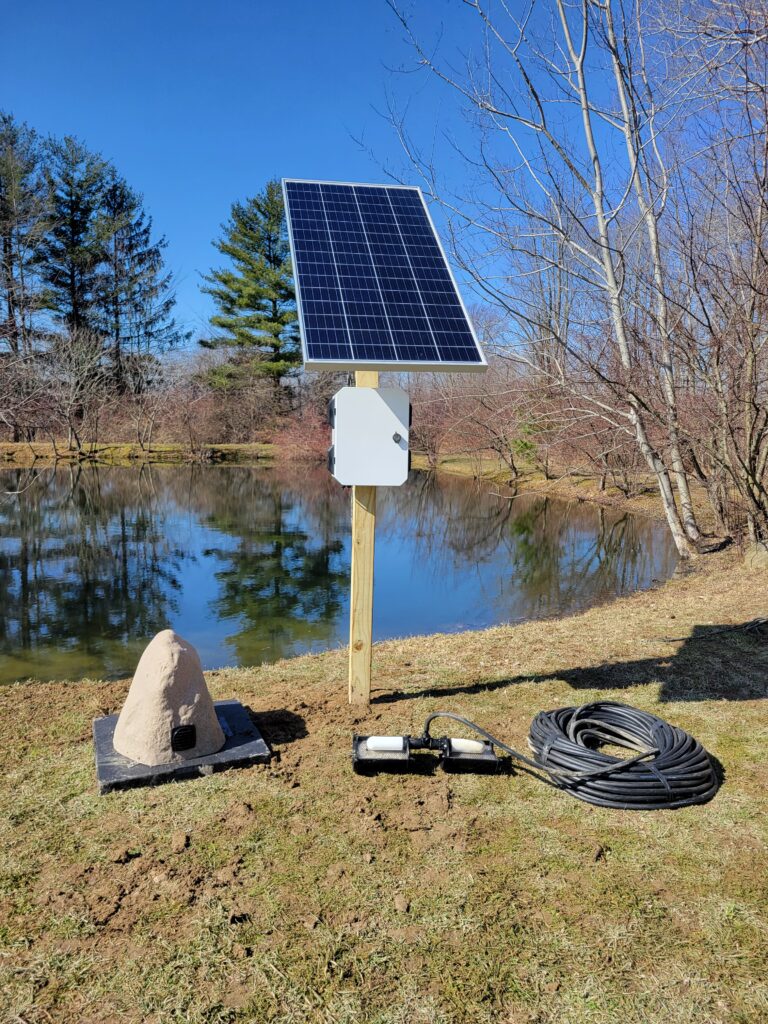 Solar Shallow Pond Aerator | Vanguard Water Creations